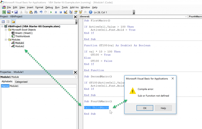 VBA Starter Kit | Subroutines and Functions | Excelerator.Solutions