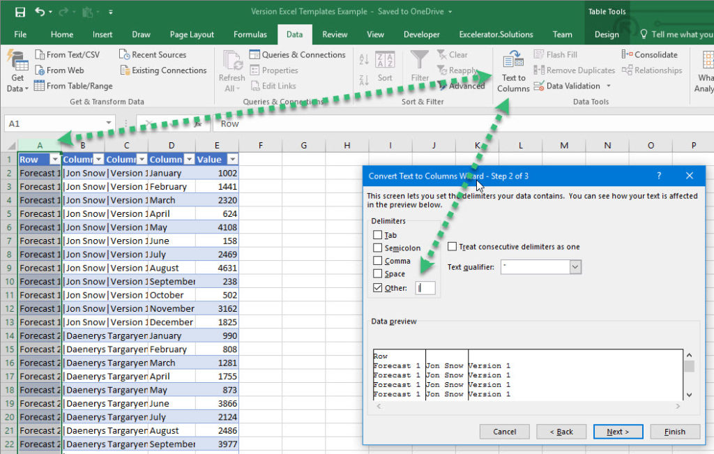 Excel Columns to Rows | Excelerator.Solutions